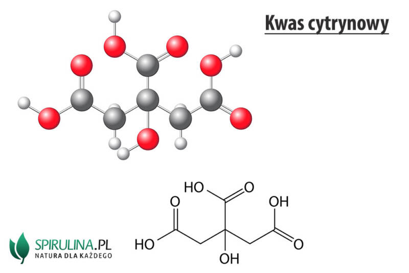 Kwas cytrynowy - algi Spirulina i Chlorella